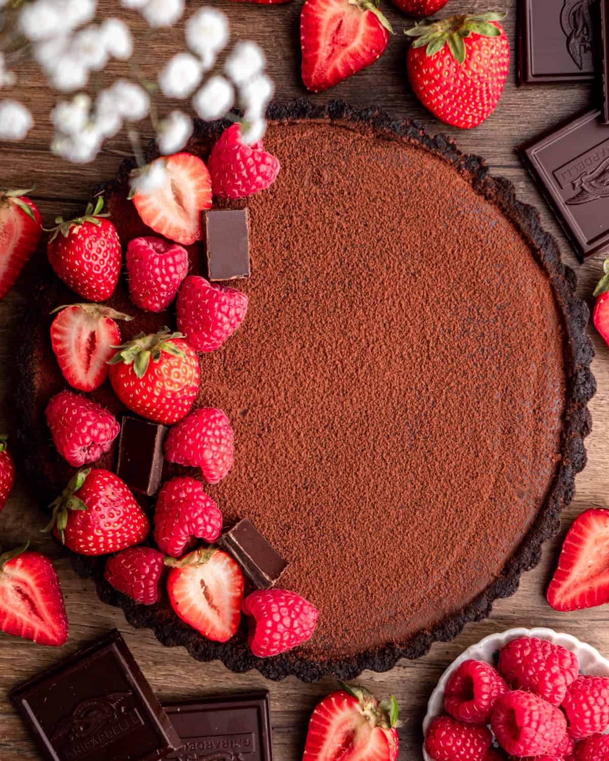 No Bake Chocolate Tart - In Bloom Bakery