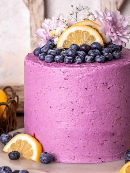 Lemon Blueberry Crumble Cheesecake In Bloom Bakery