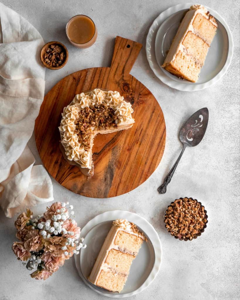 Maple Pecan Layer Cake - In Bloom Bakery