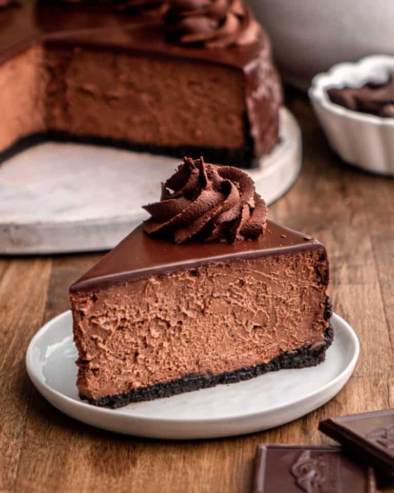 Triple Chocolate Cheesecake - In Bloom Bakery
