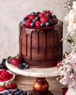 Chocolate Berry Cake - In Bloom Bakery