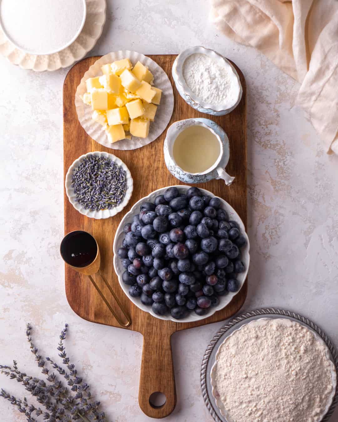 Blueberry Vanilla Lavender Pie - In Bloom Bakery
