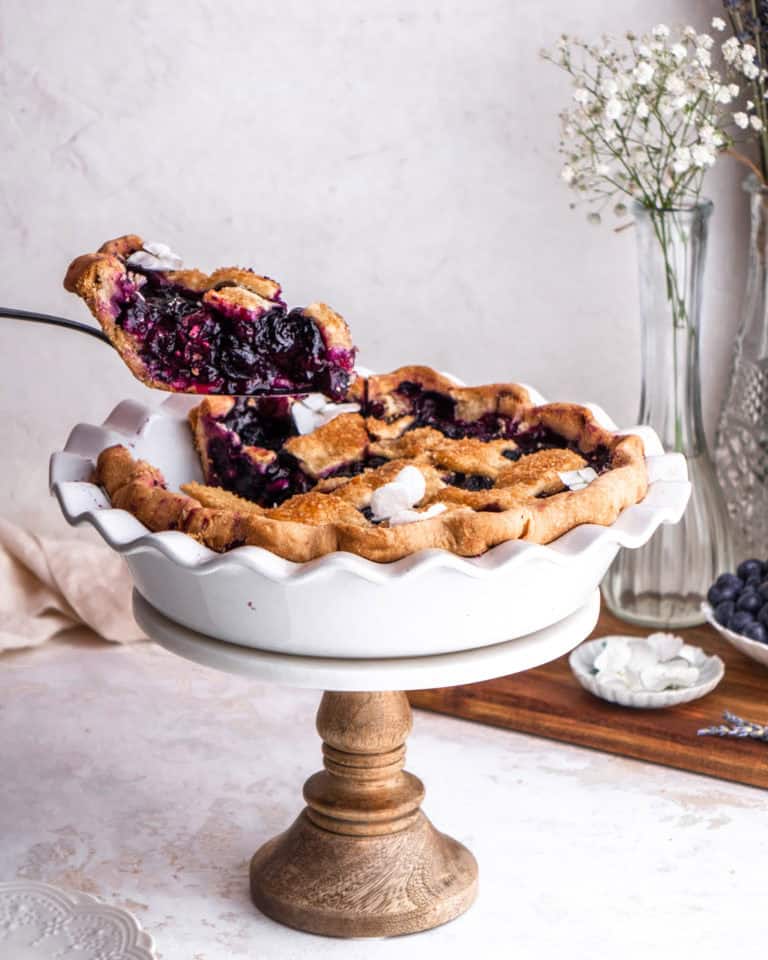 Blueberry Vanilla Lavender Pie - In Bloom Bakery