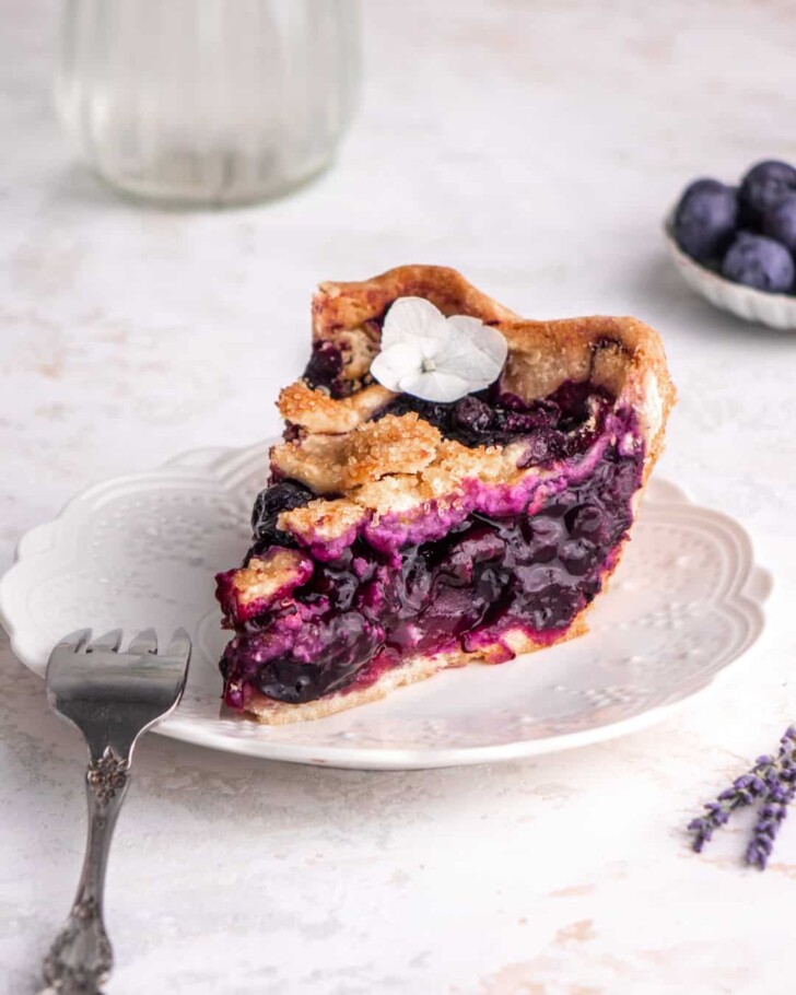 Blueberry Vanilla Lavender Pie - In Bloom Bakery