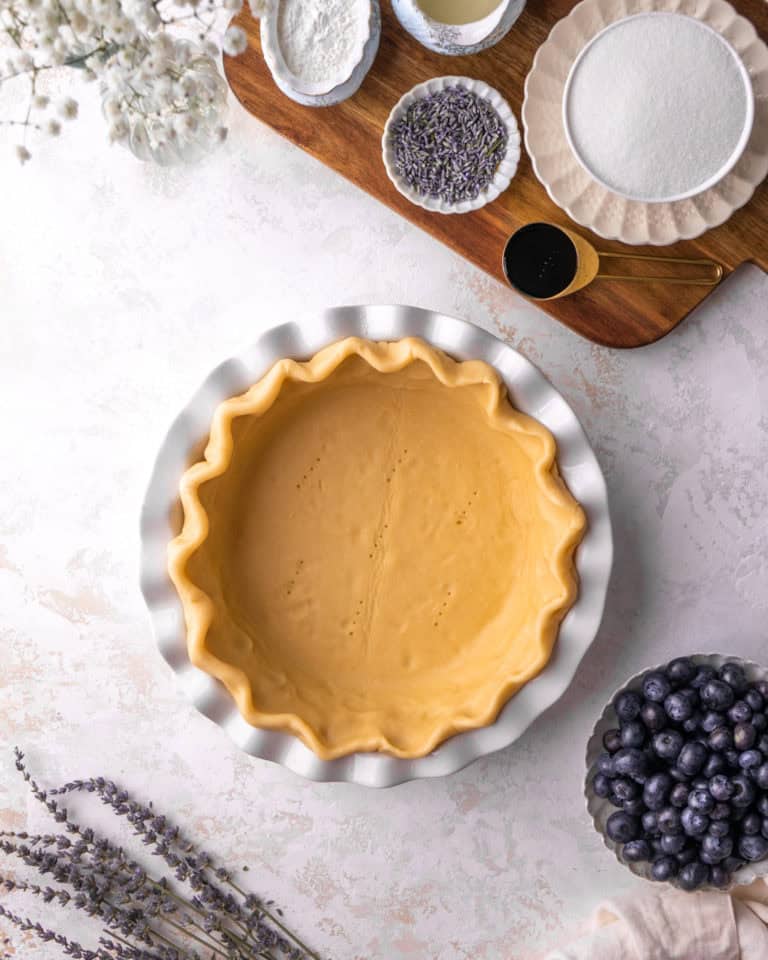 Blueberry Vanilla Lavender Pie - In Bloom Bakery