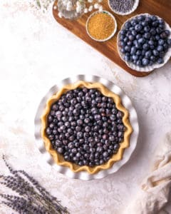 Blueberry Vanilla Lavender Pie - In Bloom Bakery