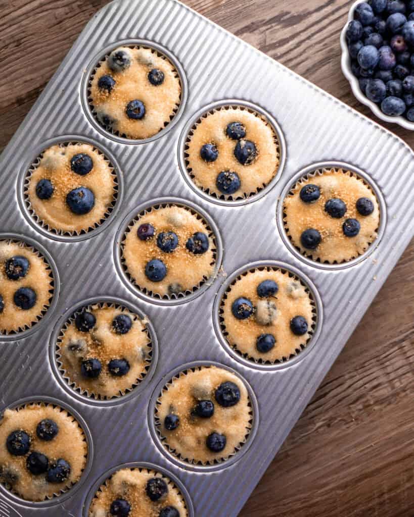 Bakery Style Blueberry Muffins - In Bloom Bakery