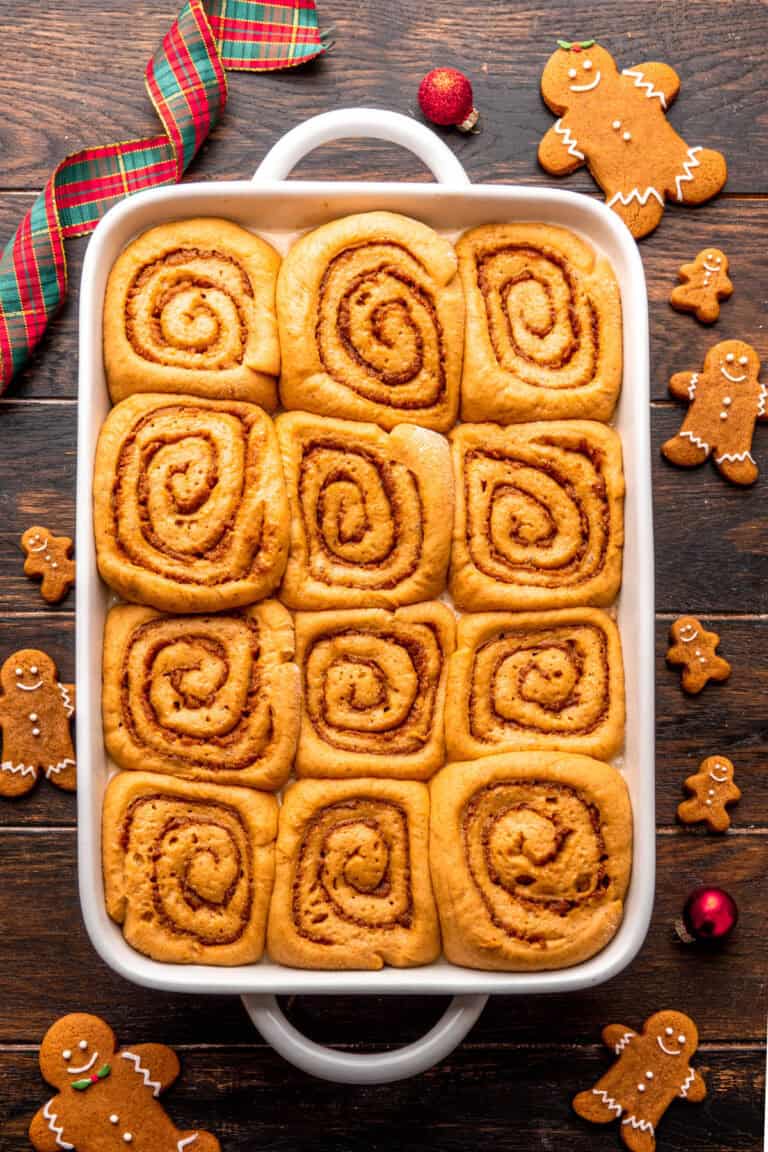 Gingerbread Cinnamon Rolls - In Bloom Bakery