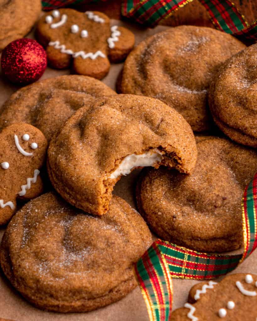 Gingerbread Cheesecake Cookies - In Bloom Bakery