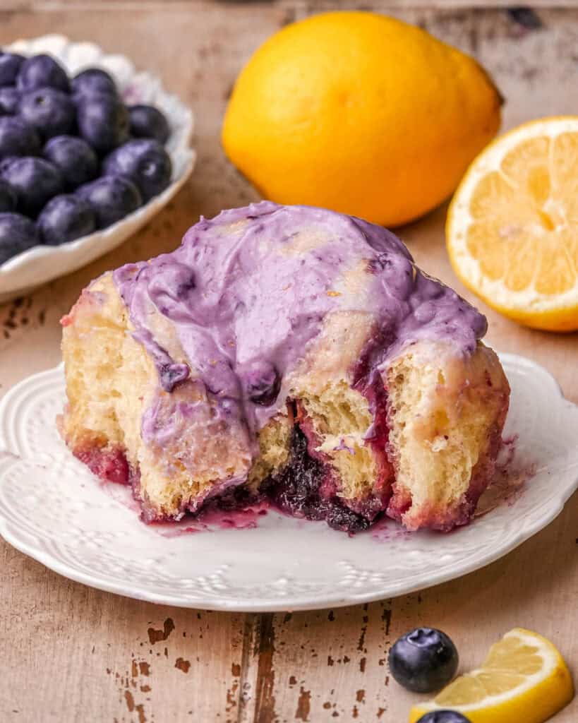 Lemon Blueberry Rolls - In Bloom Bakery
