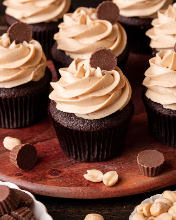 Peanut Butter Cup Cupcakes - In Bloom Bakery