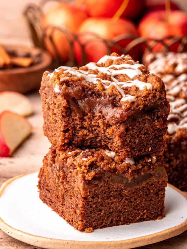 Apple Gooey Butter Cake - In Bloom Bakery