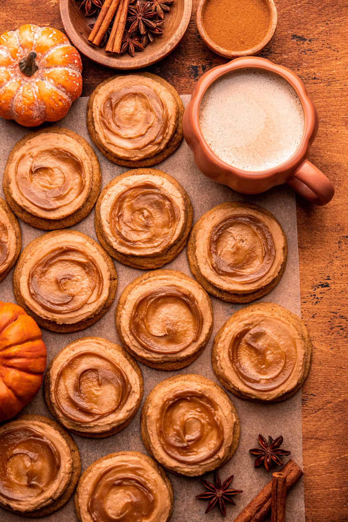 Pumpkin Spice Latte Cookies - In Bloom Bakery