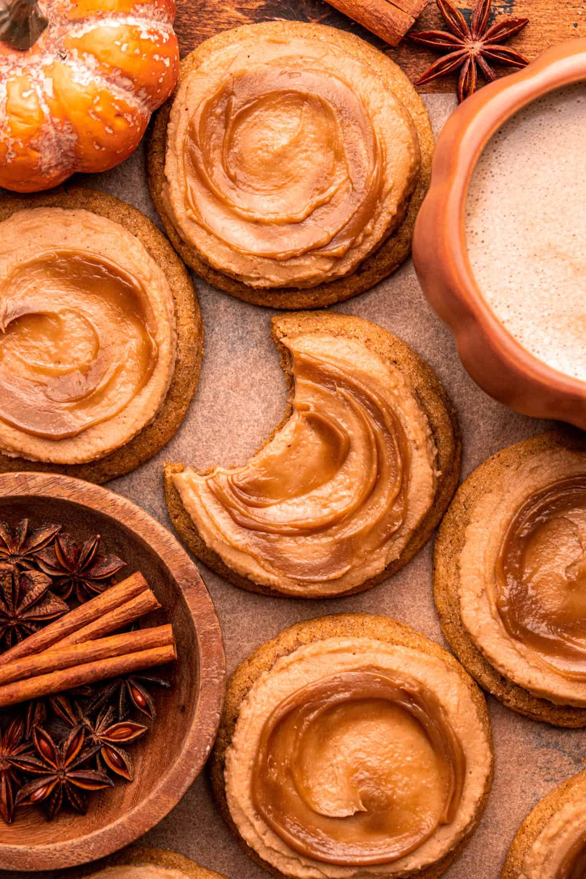 Pumpkin Spice Latte Cookies - In Bloom Bakery