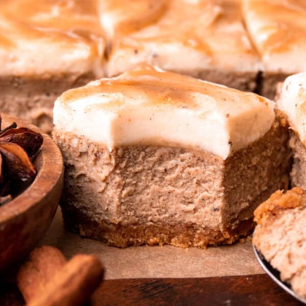 Chai Cheesecake Bars - In Bloom Bakery
