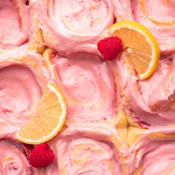 Lemon Raspberry Rolls - In Bloom Bakery