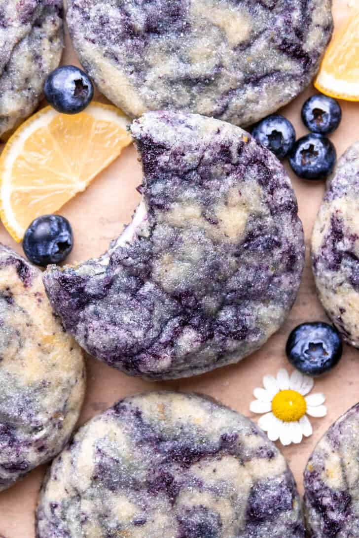 Lemon Blueberry Cheesecake Cookies - In Bloom Bakery